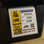 Oil Change Desktop Printer | Pre-programmed | Includes 500 2″ x 2 ...