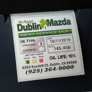 Oil Change Desktop Printer | Pre-programmed | Includes 500 2″ x 2 ...