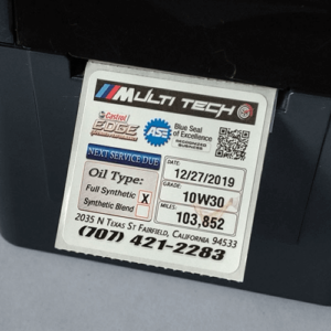 Oil Change Desktop Printer | Pre-programmed | Includes 500 2″ x 2 ...