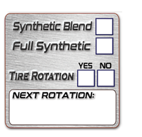Oil Change Desktop Printer | Pre-programmed | Includes 500 2″ x 2 ...